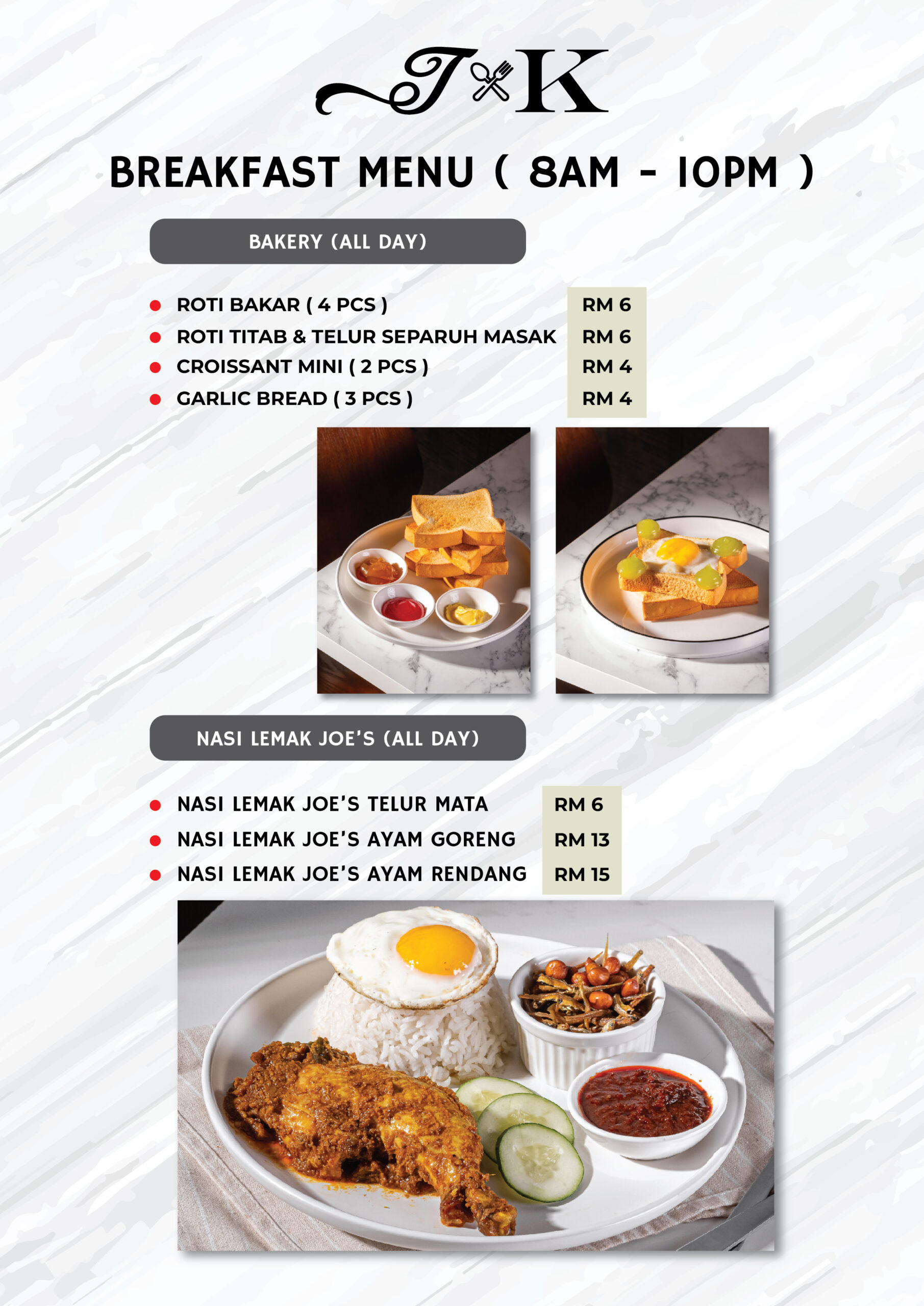 Menu – Joe's Kitchen