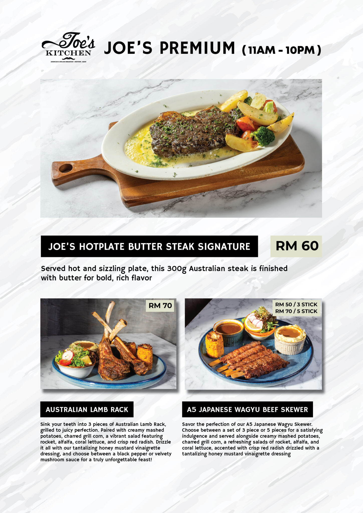 Menu – Joe's Kitchen